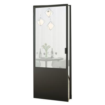 China Customized Slimline Frame Metal Casement Doors Bathroom Water Tightness Indoor for sale
