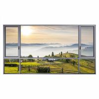 China 6063-T5 Double Glazing Existing Aluminium Windows Anti Mosquito Casement Windows for sale