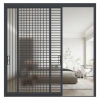 China Decorating Internal Partition Sliding Doors 6063-T5 Silent Operation Single Glass for sale
