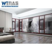 China Double Glazed Exterior Door 6063-T5 Aluminum Casement Windows Hurricane Resistant for sale