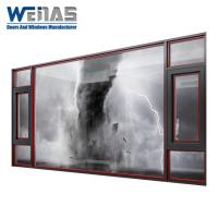 China Double Glazed Exterior Door 6063-T5 Aluminum Casement Windows Hurricane Resistant for sale