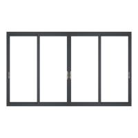 China Anti Mosquito Screen Commercial Aluminum Sliding Windows With Multiple Opening Methods for sale
