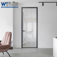 China Slim Frame Aluminium Casement Doors Soundproof Interior Decorative for sale