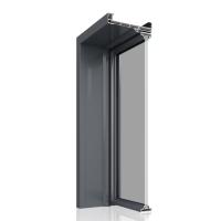 China Ultra Slim Panel Frame Edge Versatile Aluminium Interior Swing Door 6063-T5 for sale