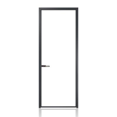 China Slim Frame Aluminium Casement Doors Soundproof Interior Decorative for sale