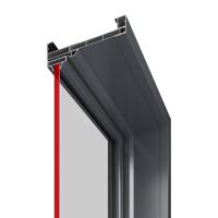 China Single Glass Slim Edge Design Aluminum Bathroom Door With Craft Glass for sale