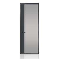 China Ultra Slim Panel Frame Edge Versatile Aluminium Interior Swing Door 6063-T5 for sale