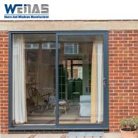 China Two Tracks Two Panel Exterior Glazed Heavy Duty Door Aluminium Sliding Doors for sale