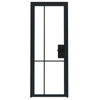 China Entry Heavy Duty Aluminium Casement Door Security Double Tempered Glass for sale