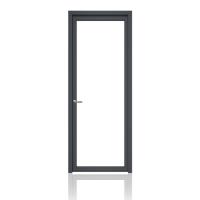China Entrance Aluminium Double Swing Door Double Glazed Heavy Duty Sound Insulated for sale