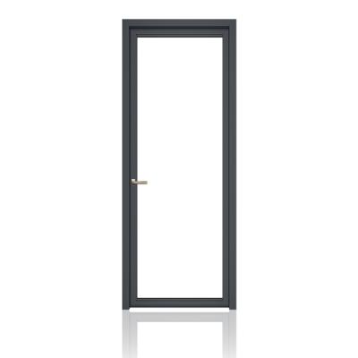 China Entrance Aluminium Double Swing Door Double Glazed Heavy Duty Sound Insulated for sale