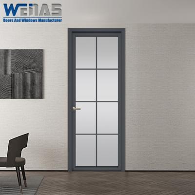 China Heavy Duty Sound Insulated Exterior Door Casement Aluminium Entrance Door for sale