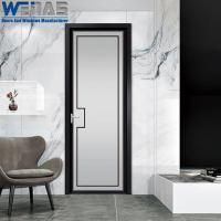 China Heavy Duty Soundproof Aluminium Bathroom Door With Insulated Glass for sale