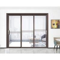 China Thermal Break Aluminium Sliding Doors Internal Three Tracks With Anti mosquito Screen for sale