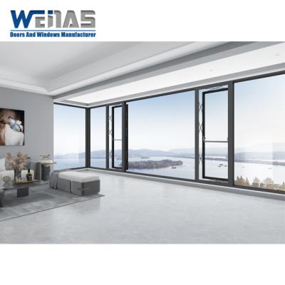 China Thermal Insulated Aluminium Frame Double Glazed Windows 1.8mm Soundproof for sale
