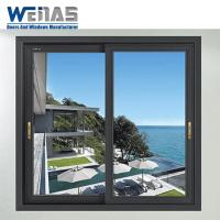 China Security Sound Insulation Aluminium Frame Sliding Window For Apartment Hotel Exteriors for sale