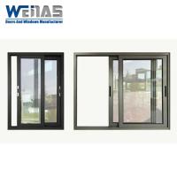 China Sound And Thermal Insulation 1.8mm Aluminum Sliding Glass Window Easy Installation for sale