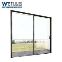 China Sound Insulation Interior Sliding Partition Doors With Tempered High Definition Glass for sale