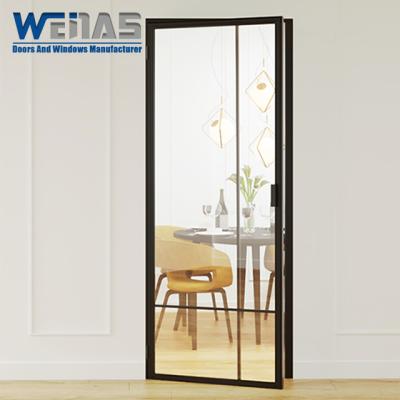 China Heat Insulation Heavy Duty Casement Window Door With Fluted Glass for sale