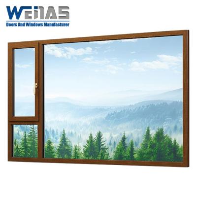 China Thermal Insulation And Soundproof External Aluminium Tilt And Turn Windows With Screen Mesh for sale