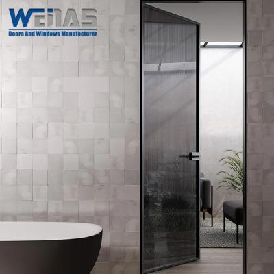 China Aluminium Casement Swing Hinge Door For Bathroom Kitchen Patio for sale