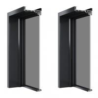 China Minimalist Design Waterproof Aluminium Casement Doors Interior 6063-T5 Panel 4mm for sale
