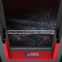 China Clean Line Sound Insulated Aluminum Double Pane Windows 1.4mm Profile Thickness for sale