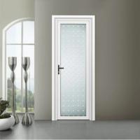 China Slimline Swing Aluminium Door For Kitchen Or Bathroom With Tempered Glass for sale