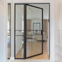 China Front Aluminum External Doors With Double Glass For Commercial Residential for sale