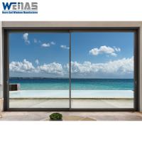 China Thermal Break Profile External Aluminium Sliding Doors With Low-E Insulation Glass for sale