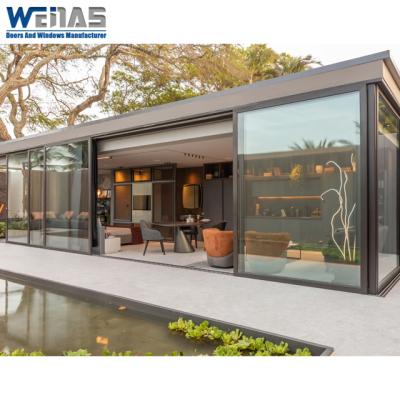 China Thermal Break Aluminium Exterior Sliding Door With High Windproof Performance for sale
