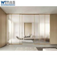 China Hanging Rail Ultra Narrow Frame Internal Partition Sliding Doors For Decoration for sale