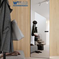 China Ultra Narrow Indoor Aluminum Casement Door With Single Toughened Glass for sale