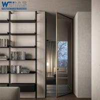 China Elegant Aluminium Interior Casement Door With Ultra Slim Panel Edge for sale