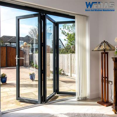 China Energy Efficient Aluminum Folding Patio Doors With Double Glazed Low E Glass for sale
