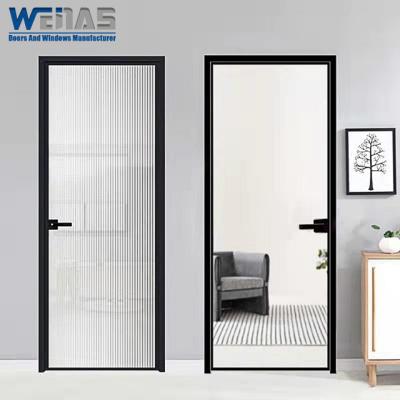 China Security Aluminium Double Glass Swing Door Heavy Duty Hinges Swing Door for sale