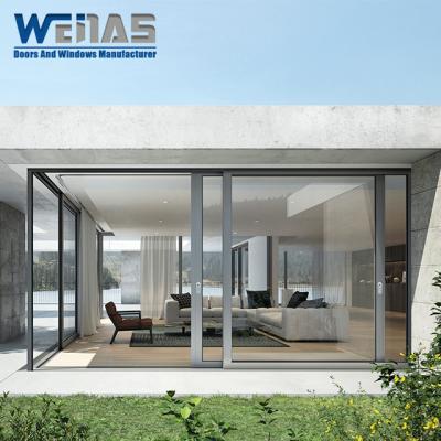 China Thermal Insulation Heavy Duty Sliding Aluminium Front Doors For Indoor Or Outdoor for sale