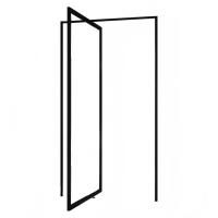 China Energy Saving Large View Aluminum Single Glass Entrance Pivot Door for sale