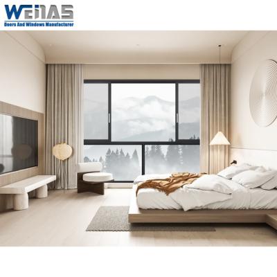 China Energy-Efficient Aluminium Sliding Window System with Thermal Break and Built-In Mosquito Screen for sale