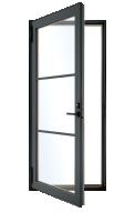 China Aluminum Swing Door Minimalist Design For Interior Hotel Home Bathroom for sale