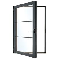 China Aluminum Door Double Glass Casement Door for Patio Front Entry for sale