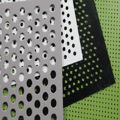 China Metal Rectangular Hole Shape Aluminum Perforated Sheet 12FT Length 5052 H24 for sale