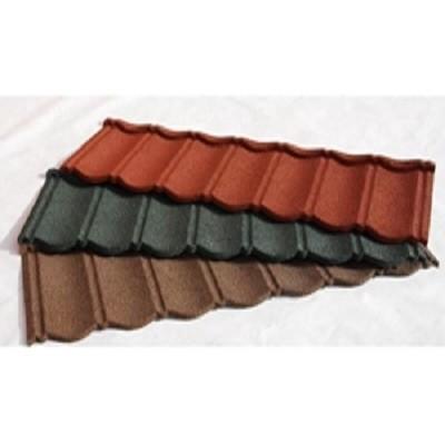 China 0.4mm Corrugated Steel Sheets Zinc Steel Galvalume Stone Coated Roofing Tile for sale