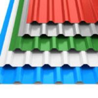 China 0.2 X 914mm Steel Galvanized Corrugated Sheet Green Board for sale