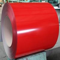 China Red Color Prepainted Galvalume Steel Coil For Roofing PE PVDF SMP G550 AZ70 for sale