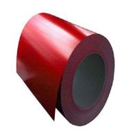 China 0.48mm Thickness Red Prepainted Galvalume Steel Coil For Roofing G550 AZ120 for sale