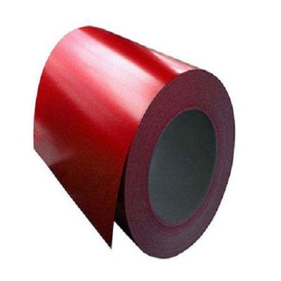 China 0.48mm Thickness Red Prepainted Galvalume Steel Coil For Roofing G550 AZ120 for sale