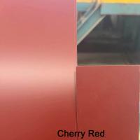 China Prepainted Galvalume Steel Coil , Akzo Nobel Paint , Cherry Red and Brown for sale