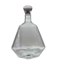 China Clear Thick Wall Glass Bottle Custom Shape for Beverage Packaging for sale