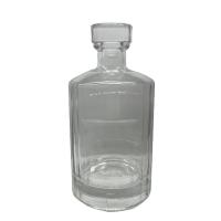 China Clear Thick Wall Glass Bottle Custom Shape for Beverage Packaging for sale